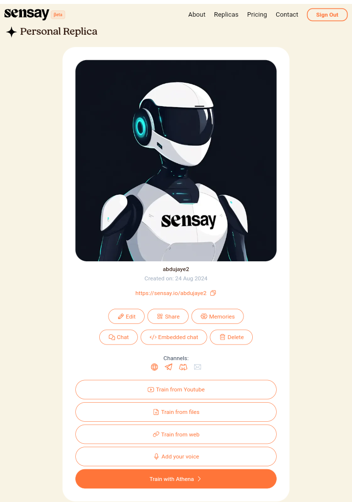Creating Your Sensay Replica: A Step-by-Step Guide | by Abdujaye | Oct ...