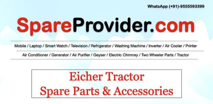 Eicher Tractor Spare Parts and Accessories | by Siyabonga Mulla Mashaba ...