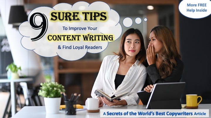 9 Sure Tips To Improve Your Content Writing | by Alan Tarr, Master ...