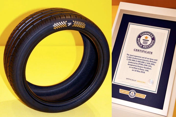 Company Sells World’s Most Expensive Tires for $600,000 a Set | by ...