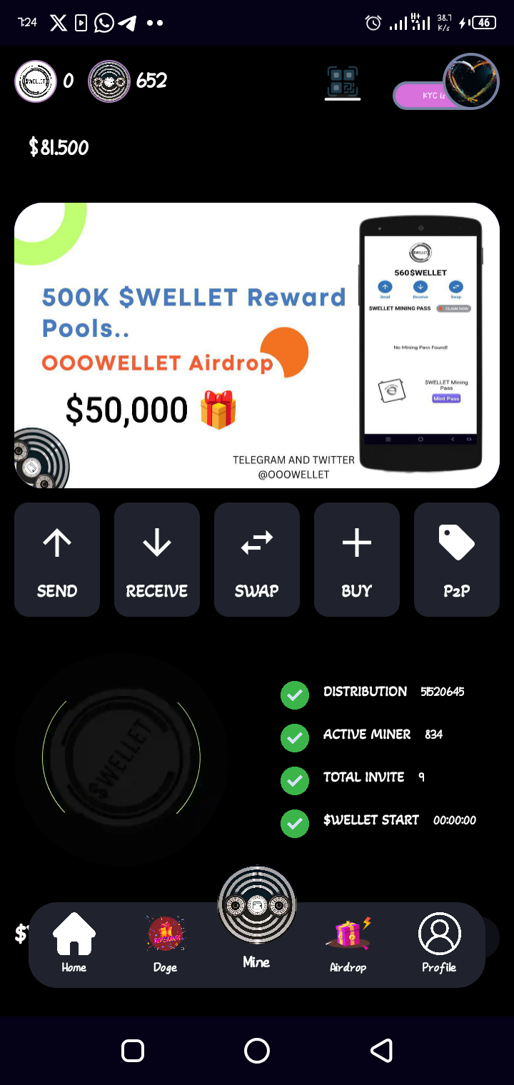 Ooo.Wallet Airdrop Happy New week fellas New Mining👇👇 https://play ...