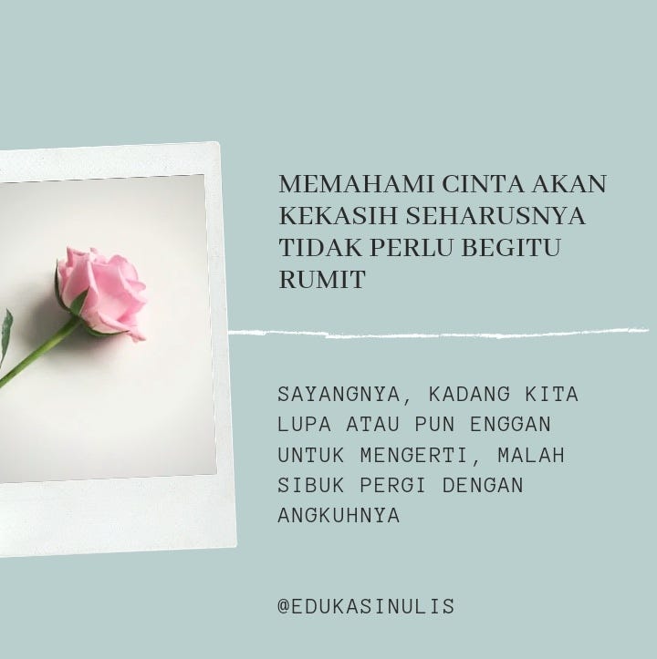 Pesan : Di tempat tujuan, Kepada siapa saja yang merasa baik hati dan ...
