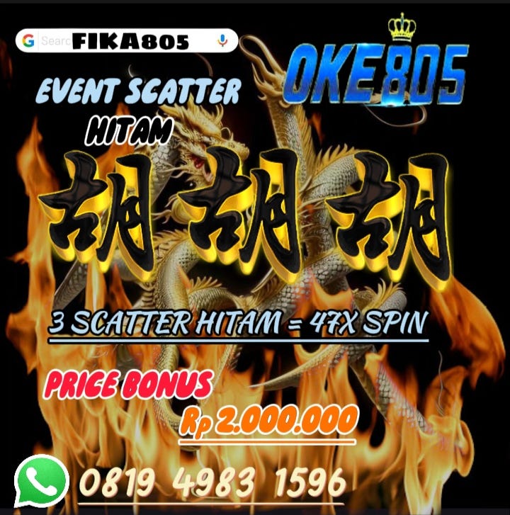 PROMO 3 SCATTER HITAM CLAIM BONUS RP 2.000.000, MAINNYA DI OKE805 WA ...