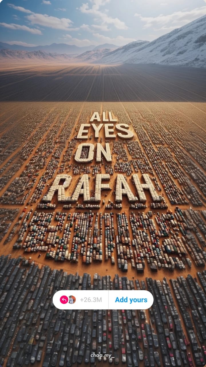 All eye on Rafah. Hum dekhenge.. All eyes on Rafah But how excruciating ...