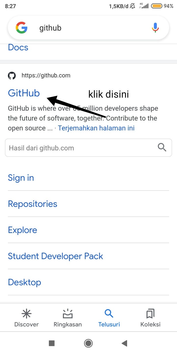 Menghubungkan project android studio ke github. Hal-hal yang harus di ...