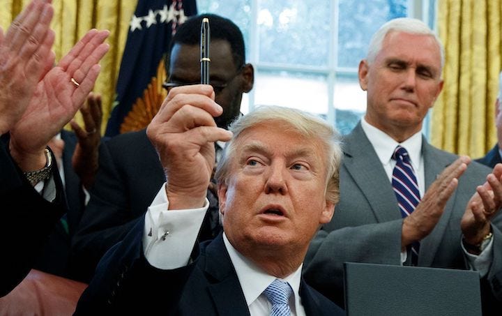 Trump Signs With Sharpie Pen In First Post-Presidency Endorsement Deal ...