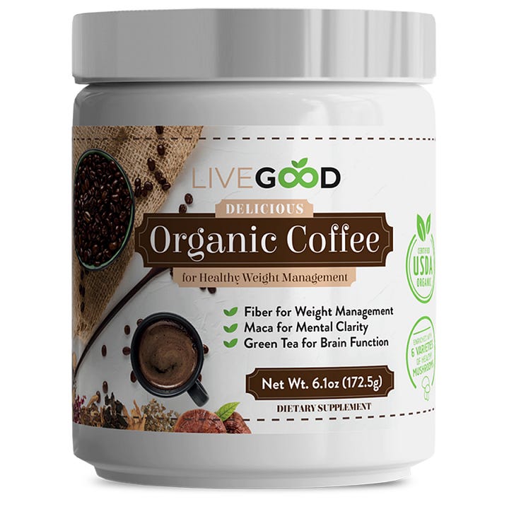 Organic Coffee by LiveGood. Delicious, powerful and healthy organic ...