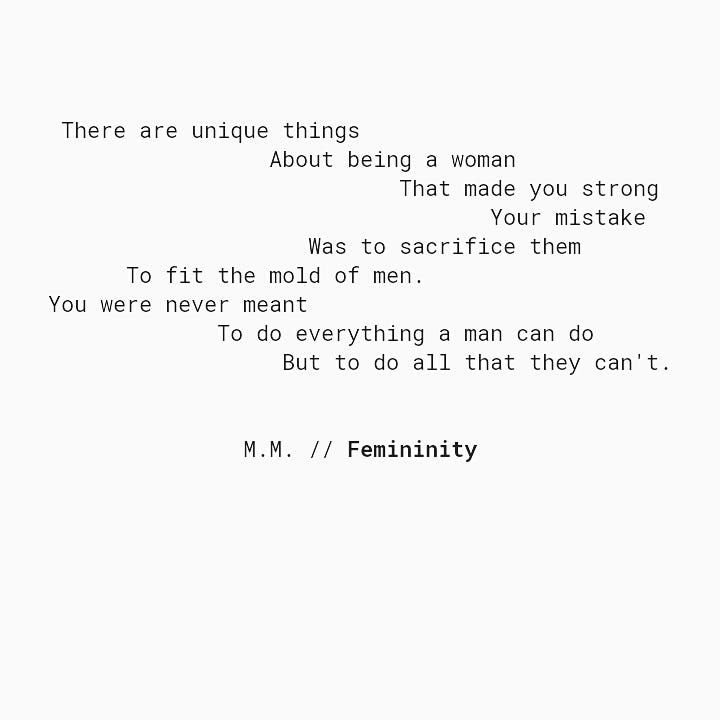 Femininity. 113/365 | by M. M. Poetry | Medium