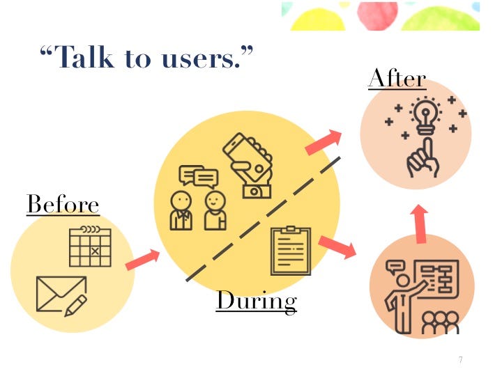 Talking to users：使用者訪談的奧妙. 公司在每個禮拜五會進行例行性的使用者訪談，在這段期間除了可以第一手與產品使用者面 ...