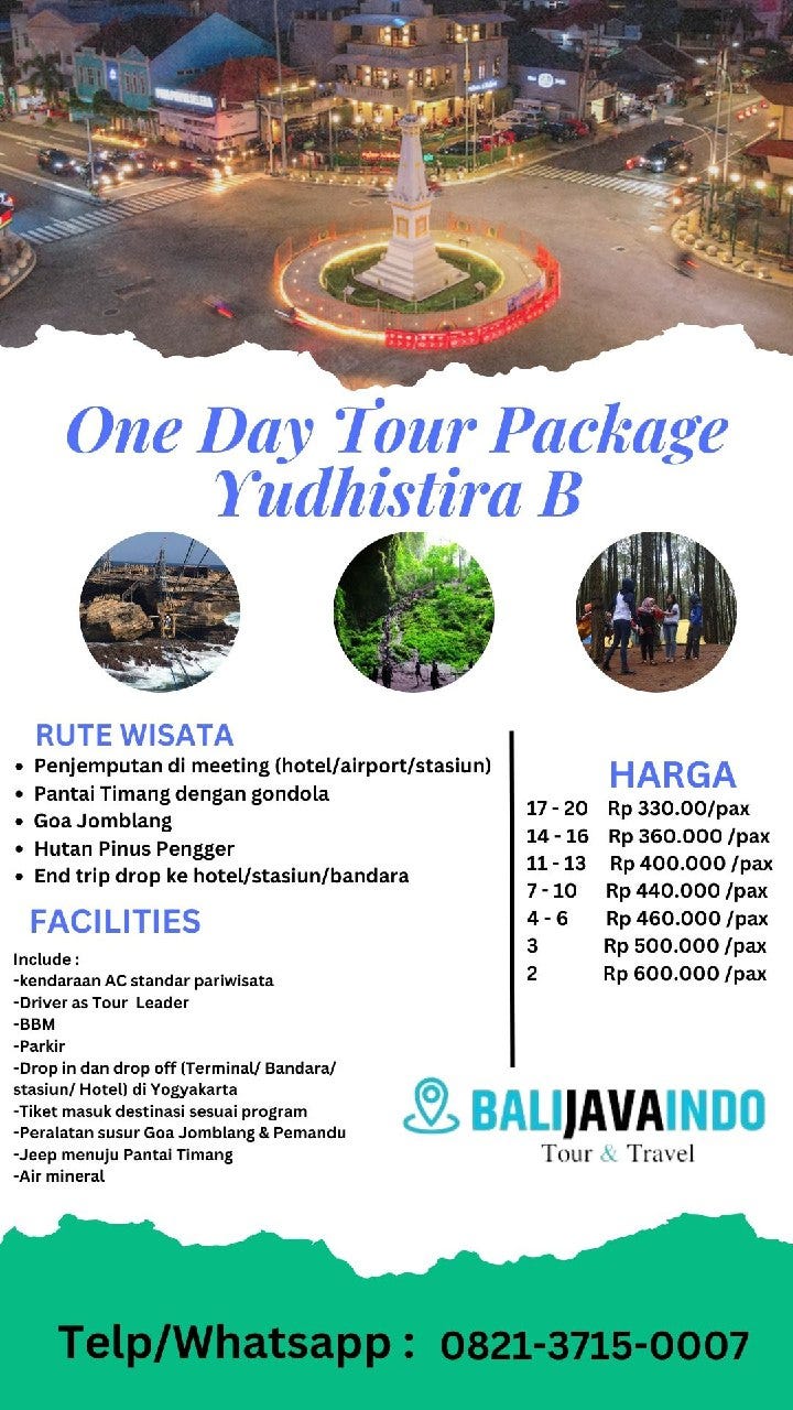 PAKET TRAVEL JOGJA INDO TOUR. PAKET JOGJA TOURING •TERPERCAYA, CALL ...