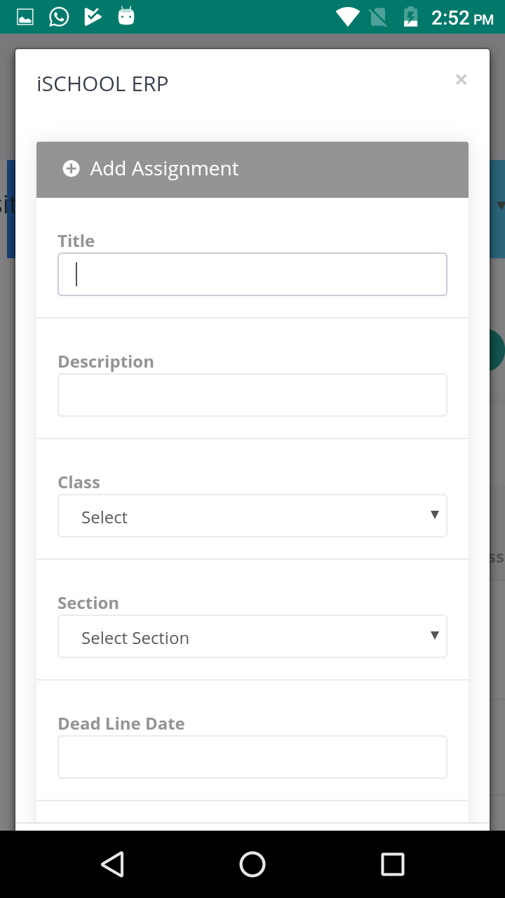 iTeacher App — Makes Assignment | Events | Noticeboard | Fees Due Alert ...