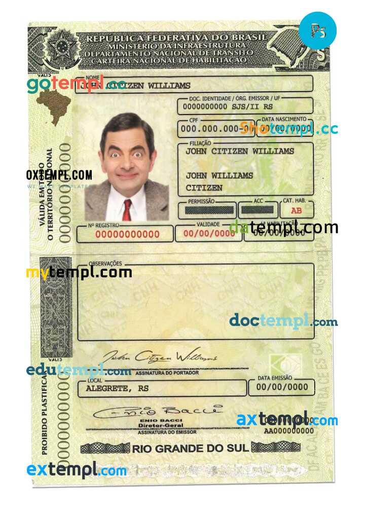 Full Brazilian Driving License – ZKMPP
