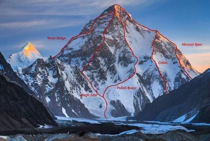K2 is the second highest mountain in the world, standing at 8,611 ...