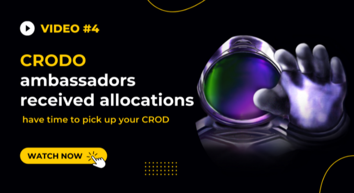 Ambassadors of Crodo received allocations to sale | by Maxwelljr | Medium