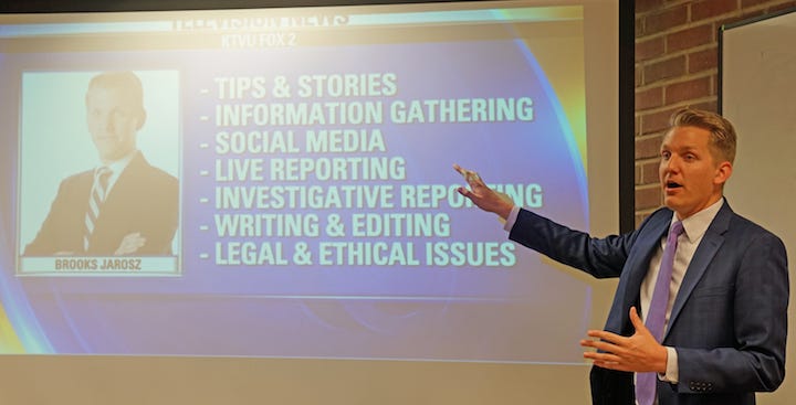 Brooks Jarosz of KTVU News Speaks at Mass Media Class | by Laney Tower ...