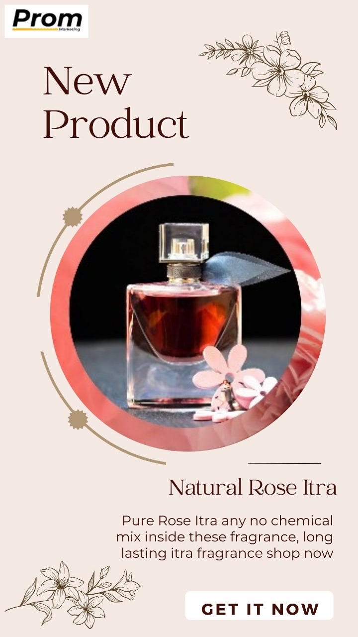 Natural Rose Itra — Pure, Authentic Rose Fragrance Essence - Prom ...
