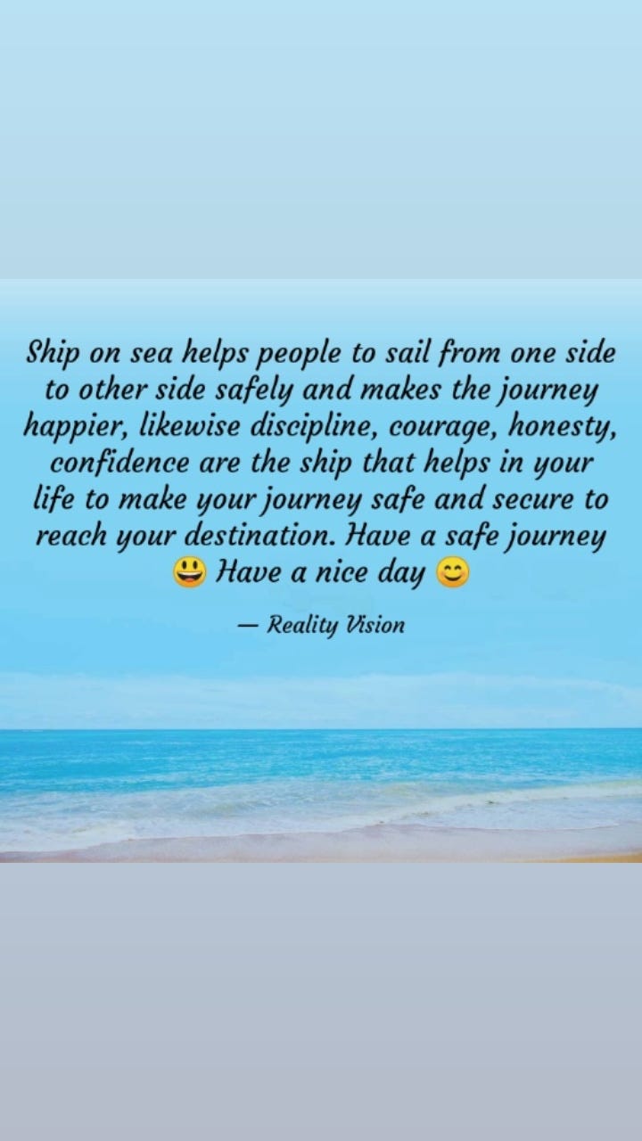 What makes your life journey safe and secure? Ship on sea helps people ...