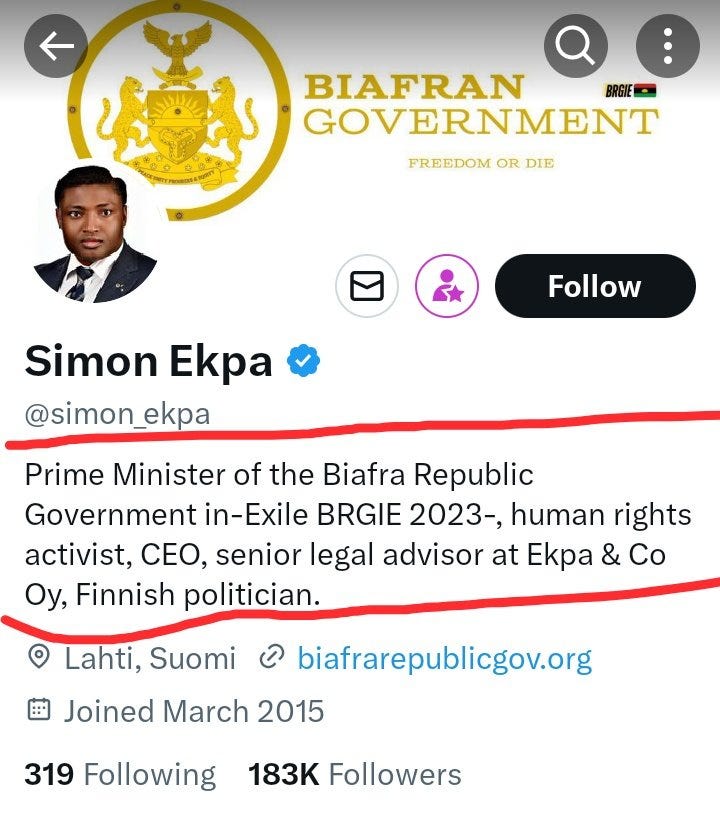 Prime Minister or Pretender? Simon Ekpa Denies Biafra Leadership in Finnish Court | by From ...