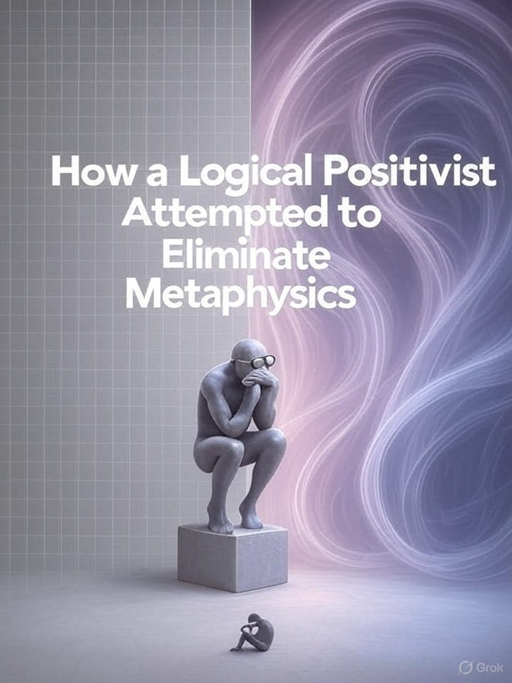 How a Logical Positivist Attempted to Eliminate Metaphysics | by Paul ...
