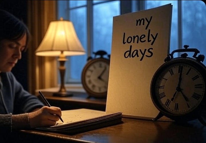 My Lonely Days A poem In the hush of dawn, my lonely days unfold, A ...