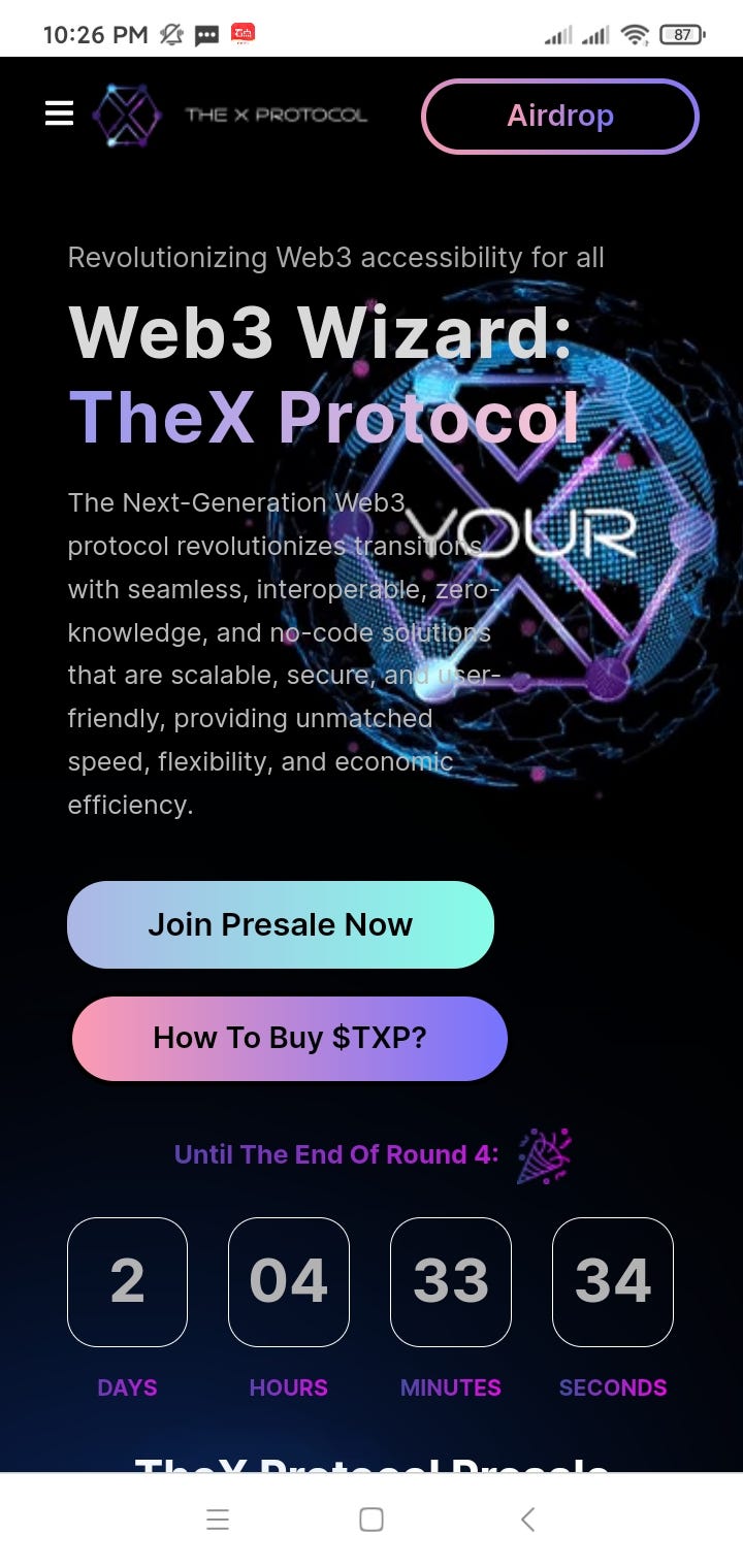TheX Protocol: Step onto the solid ground of Web3 with TheX Protocol: Empower your future with ...