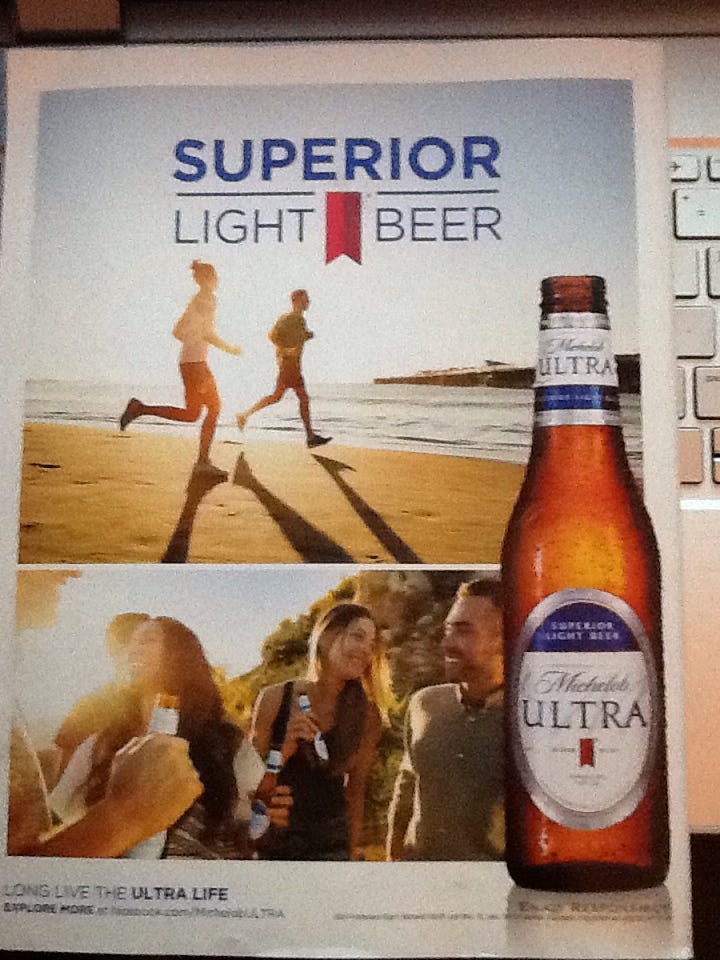 “Viva La Ultra Life”. Beer commercials are known for flooding… | by bam ...