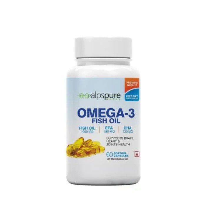OMEGA-3 Fish Oil 1000mg I 180mg EPA & 120mg DHA For Improves the immune ...