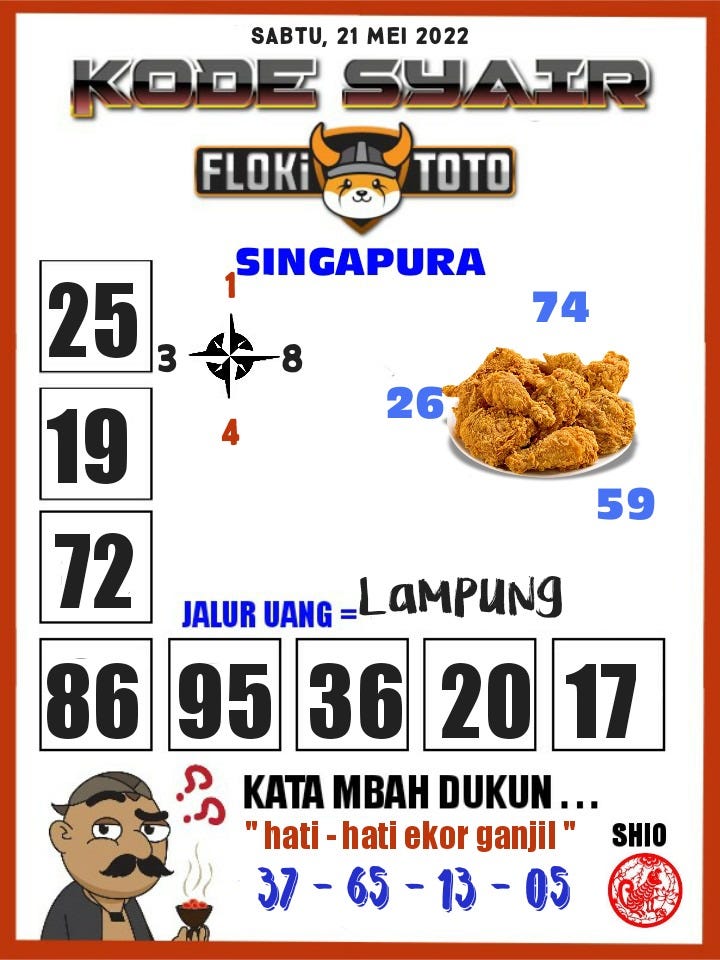 PREDIKSI SINGAPORE 21 MEI 2022 - FLOKITOTO - Medium