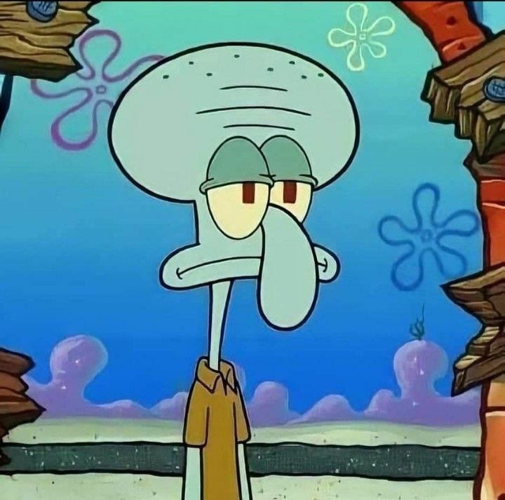 Squidward T.. Yeah, hello. | by Lembayung | Medium