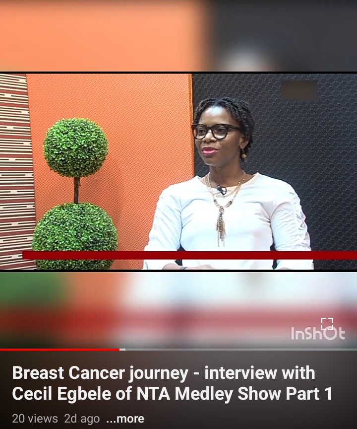 Video Interview on my journey through breast cancer by Cecil Egbele on ...