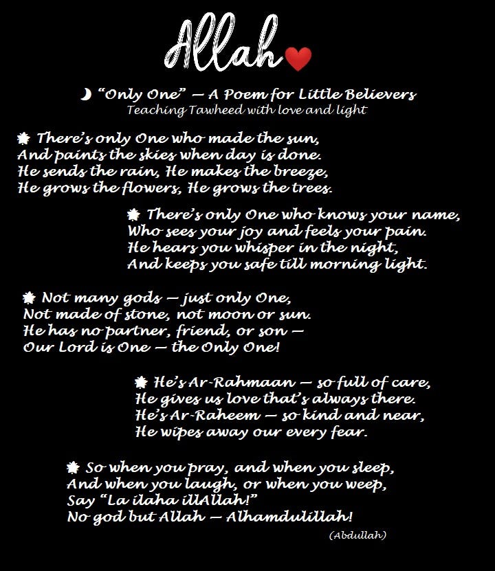 🌙 “Only One” — A Poem for Little Believers | by Muhammad Adnan Butt | Medium