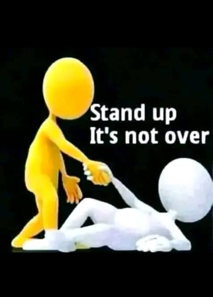 Stand up it's not over. Overcoming Fear and Taking Action Even… | by ...