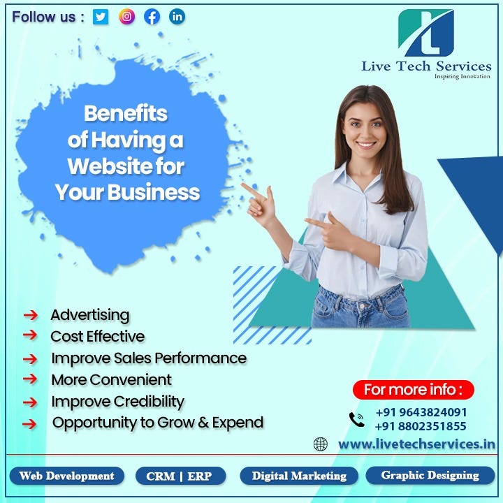 Benefits of Having a Website for your Business - Live Tech Services - Medium