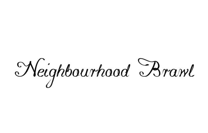 Neighborhood Brawl. I This morning while I bathed I sang… | by Lolá ...