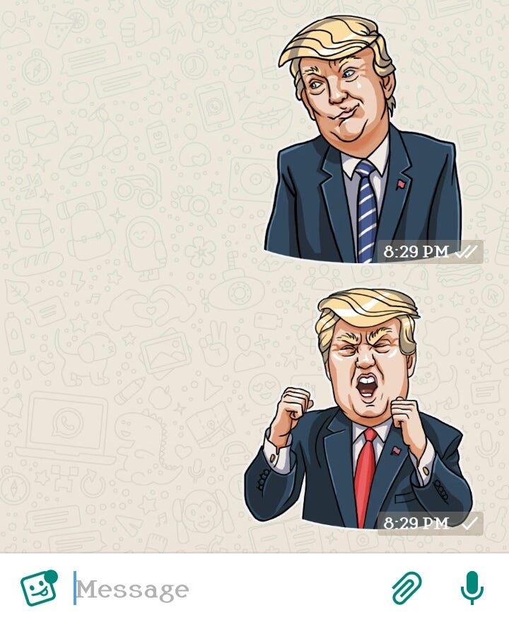 Donald Trump Stickers Goes Viral !! On Telegram Messenger | by Bovas ...