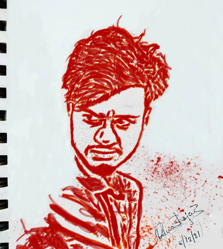 Fan makes Tanmay Jadhav’s portrait with blood, the Tanmay says, ‘Please ...