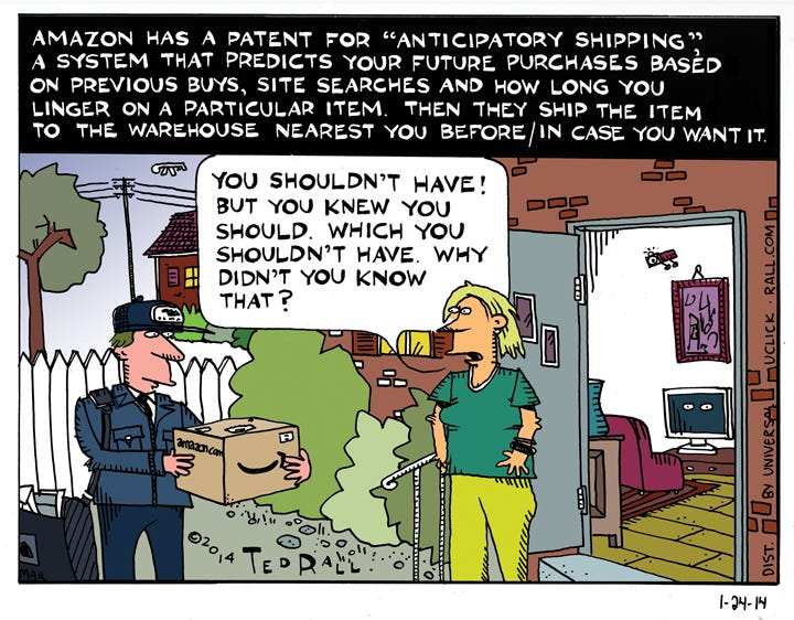 Amazon's Creepy New Shipping Service | by Ted Rall | The Nib | Medium