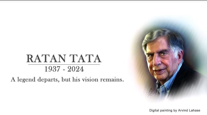 In Loving Memory of Ratan Tata:A Heartfelt Letter of Reflection and ...