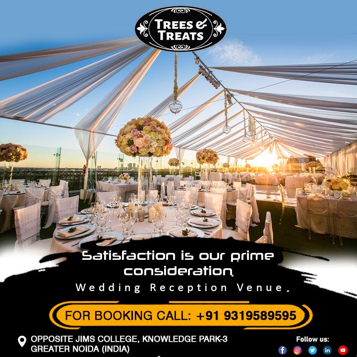 Plan your dream wedding reception day with us! - Treesandtreats - Medium