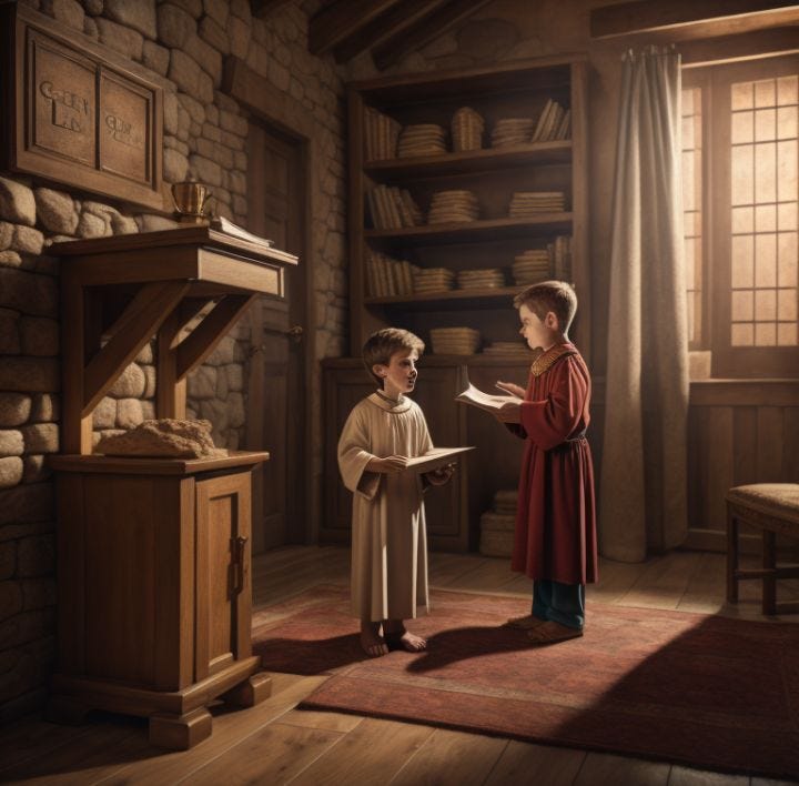 Samuel’s Call from God. The boy Samuel hears God’s voice for… | by ...