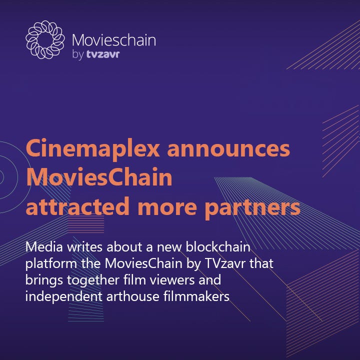 Cinemaplex announces MoviesChain attracted more partners | by ...