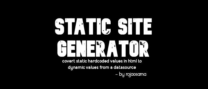 Write a Simple Static Site Generator to Convert HTML hardcoded values ...