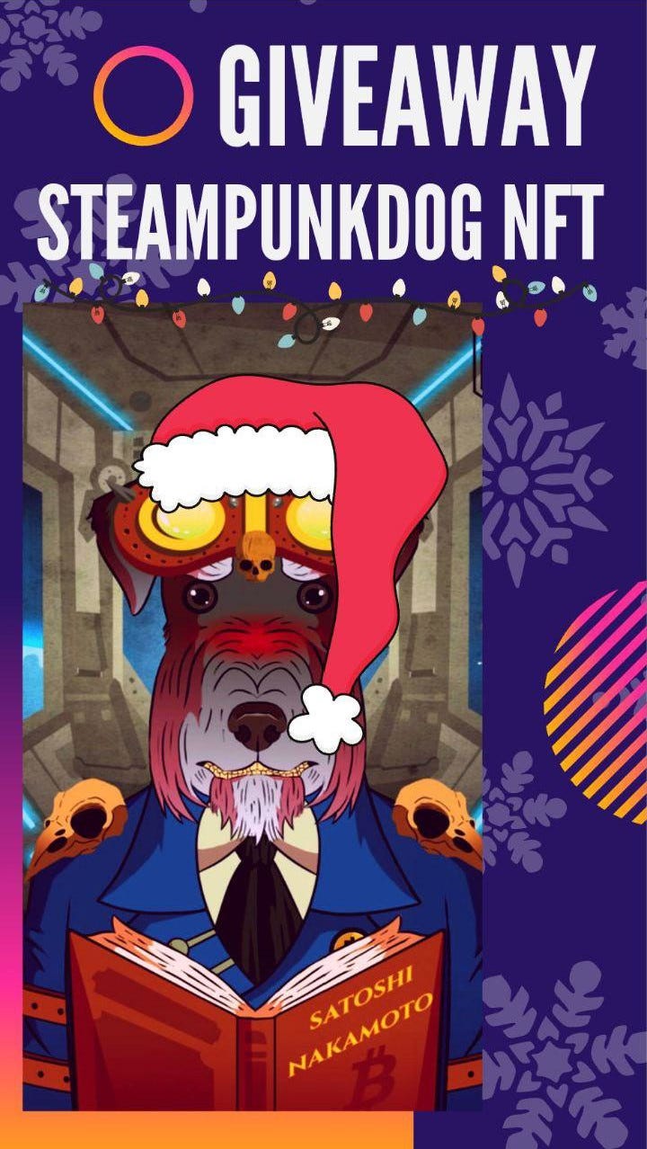 Steam Punk Dog NFT Collection Christmas Giveaway | by Steam Punk Dog ...