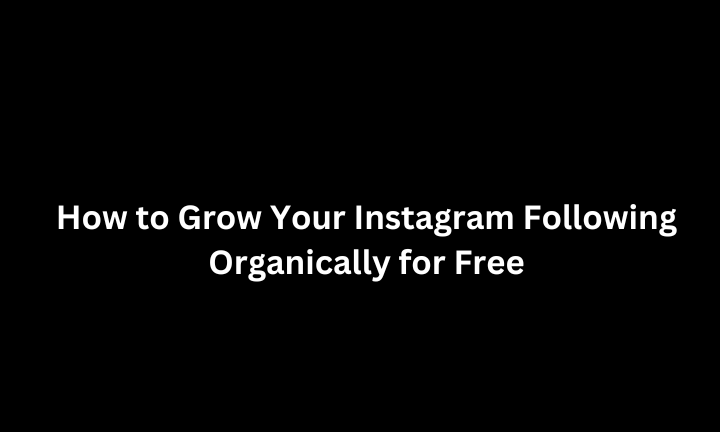 How to Grow Your Instagram Following Organically for Free | by ...