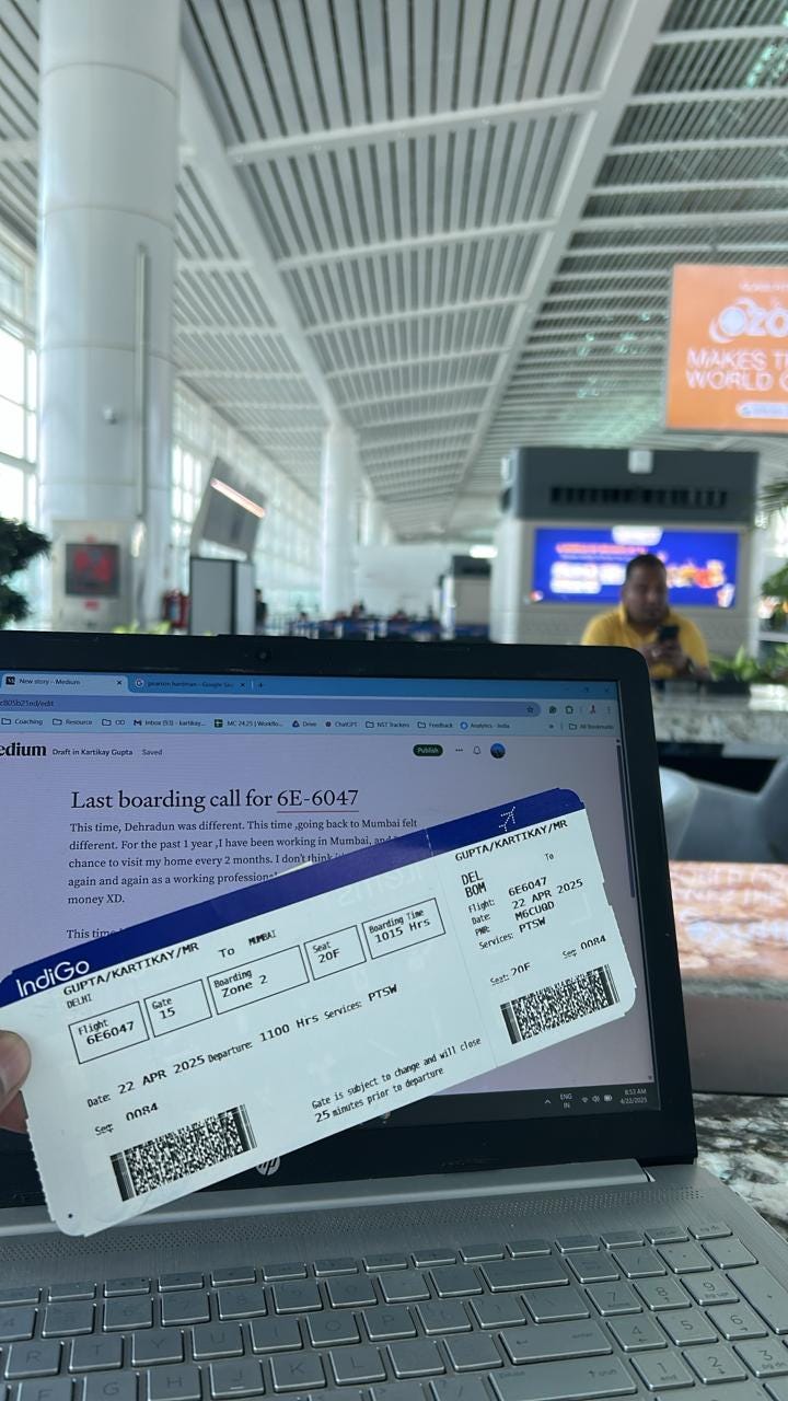 Last boarding call for 6E-6047. This time, Dehradun was different. This ...