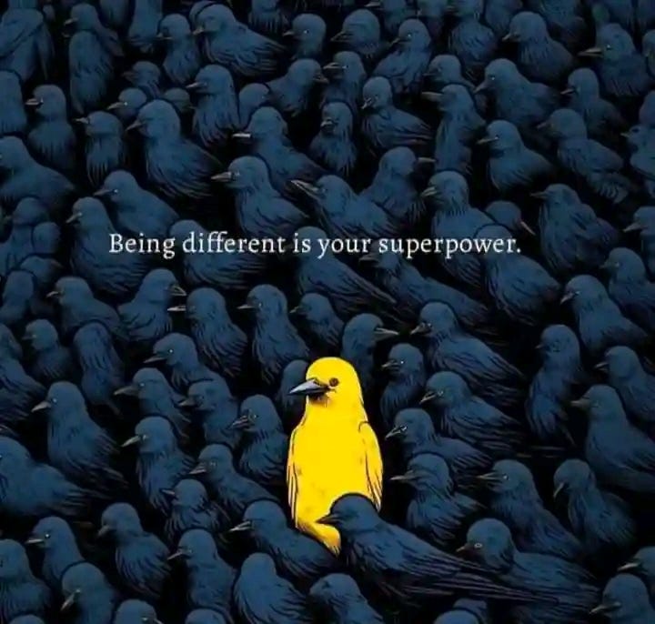 DARE TO BE DIFFERENT!! The truth is we are all different even if we ...