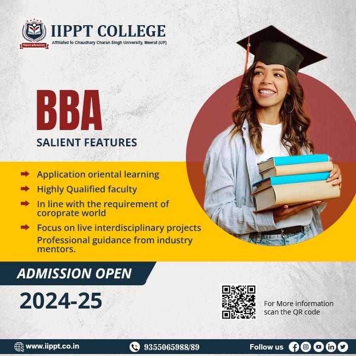 Admission for our BBA course is now open at IIPPT College. Unlock ...