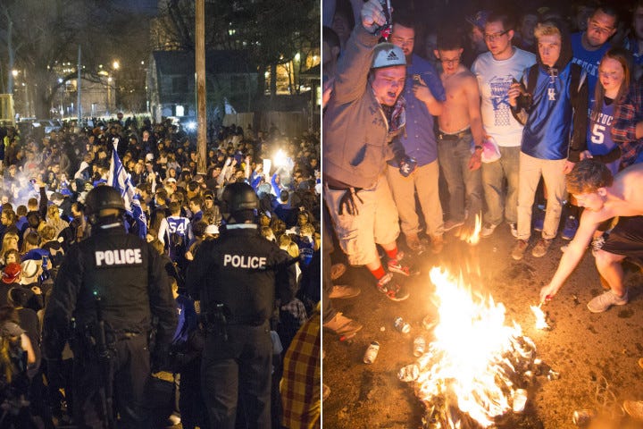 Why does the NCAA tolerate riots? | by Val Everett | Medium