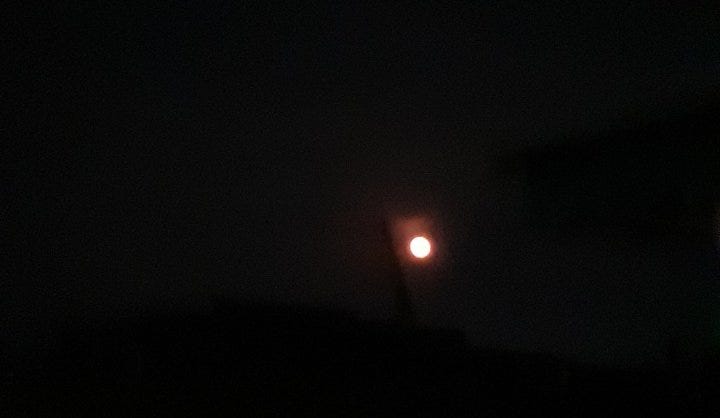 The Moon seems bleeding Can I just ask something? are you hurt like me ...