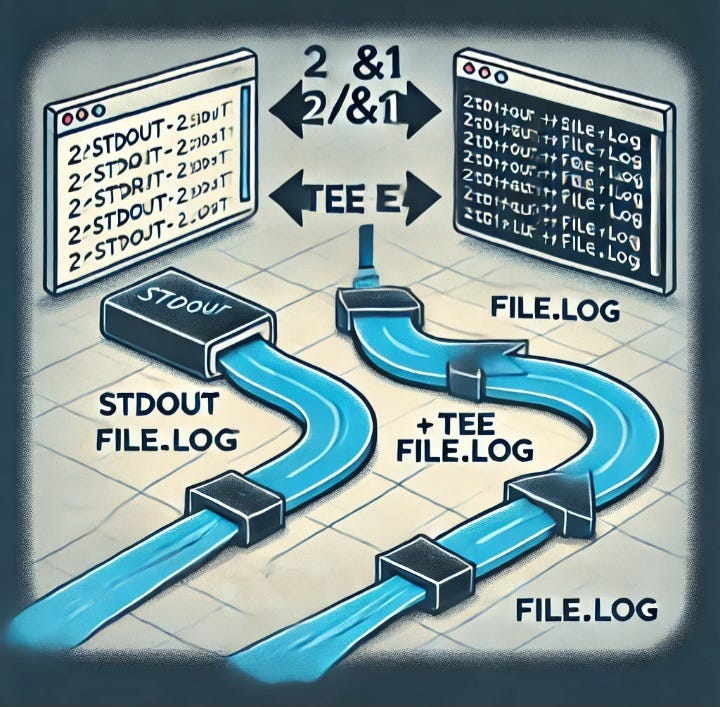 🚀 What does 2>&1 | tee do in the Linux shell? | by ShivajiKant | Medium